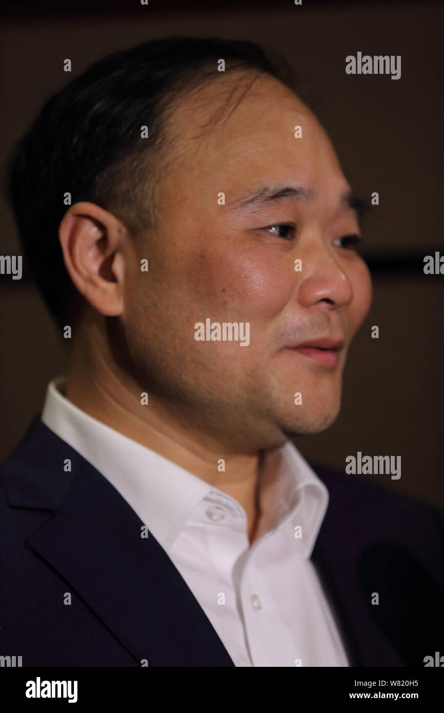 Li Shufu, Chairman of Zhejiang Geely Holding Group Co., Ltd., attends a ...
