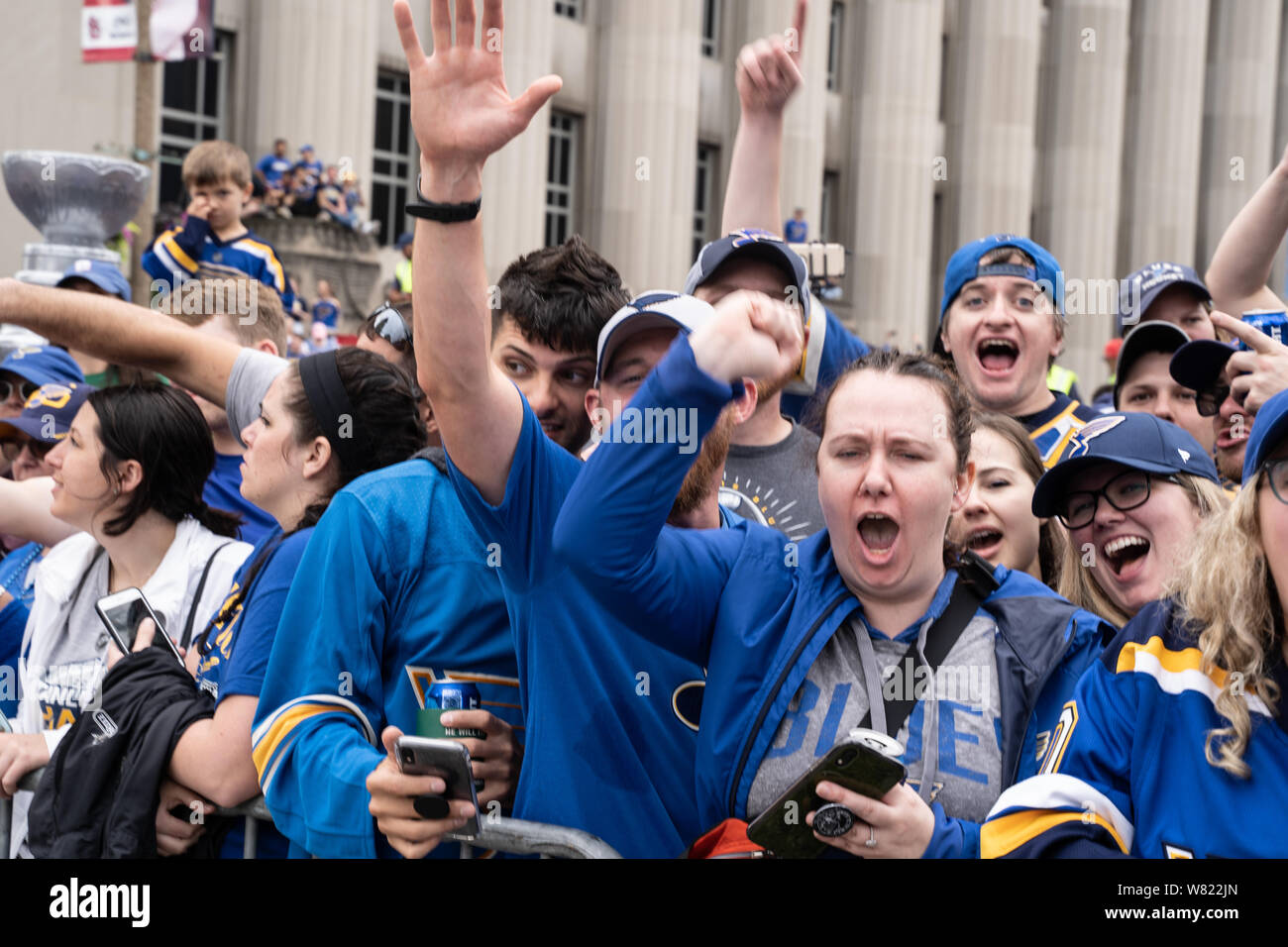 The Parade and rally celebrating Saint Louis Blues Hockey Team's ...