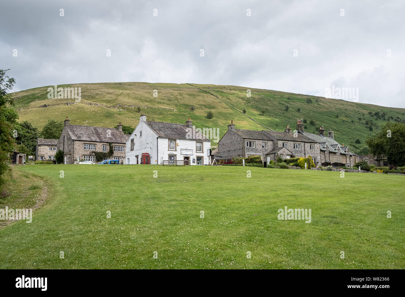 Buckden Village, Yorkshire Dales National Park, Upper Wharfedale, North ...