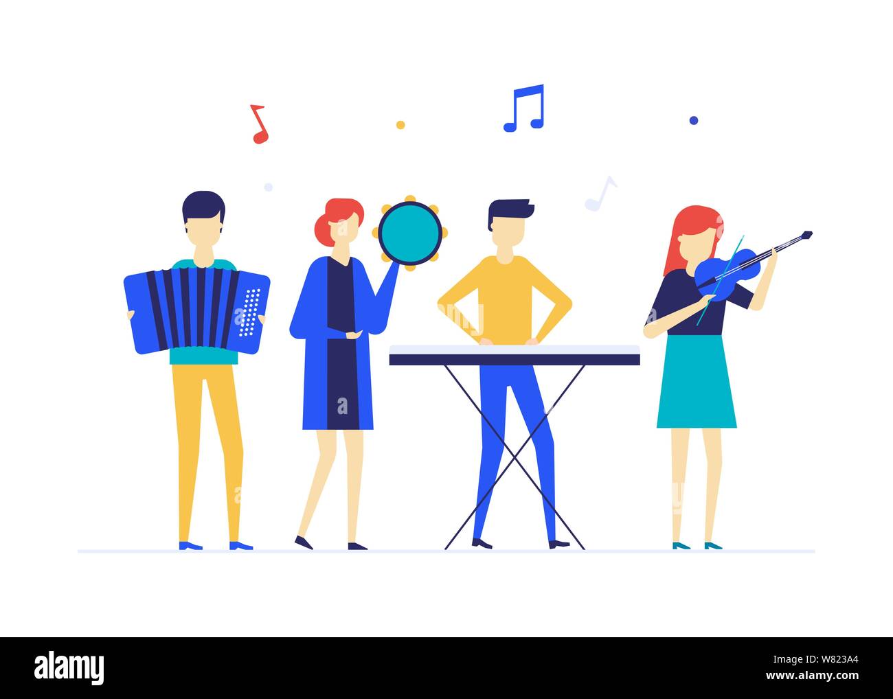 Piano classroom Stock Vector Images - Alamy