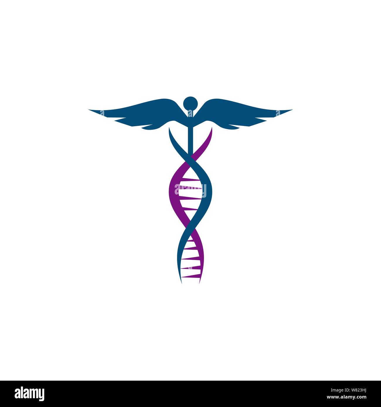 Genetic Health Logo Design Illustration Icon concept Vector Stock ...