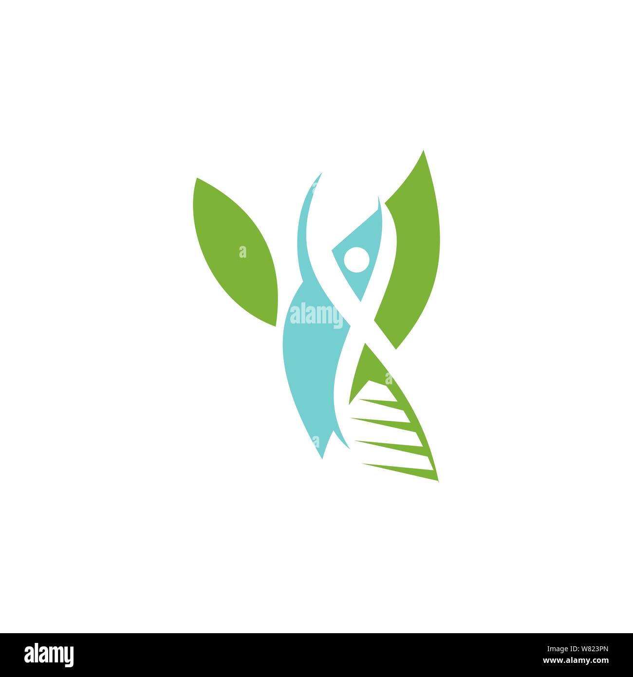 Genetic Health Logo Design Illustration Icon concept Vector Stock ...