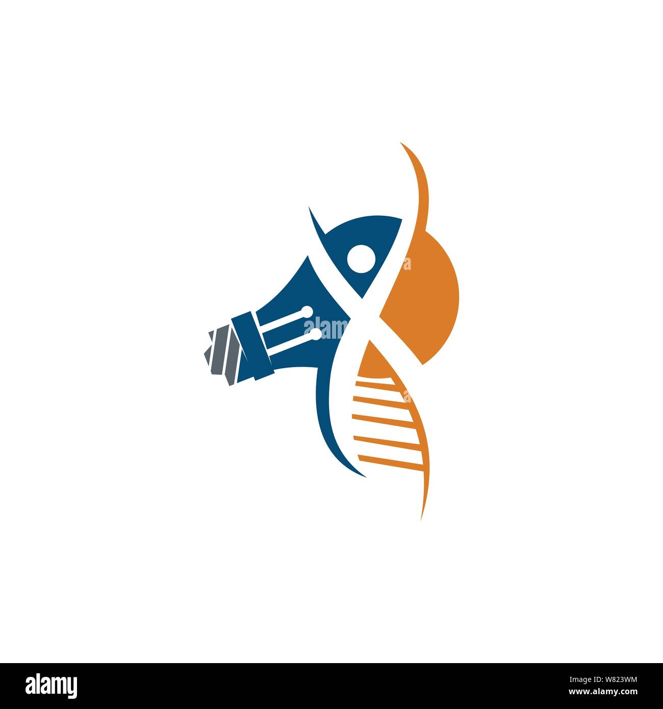 Genetic Health Logo Design Illustration Icon concept Vector Stock ...