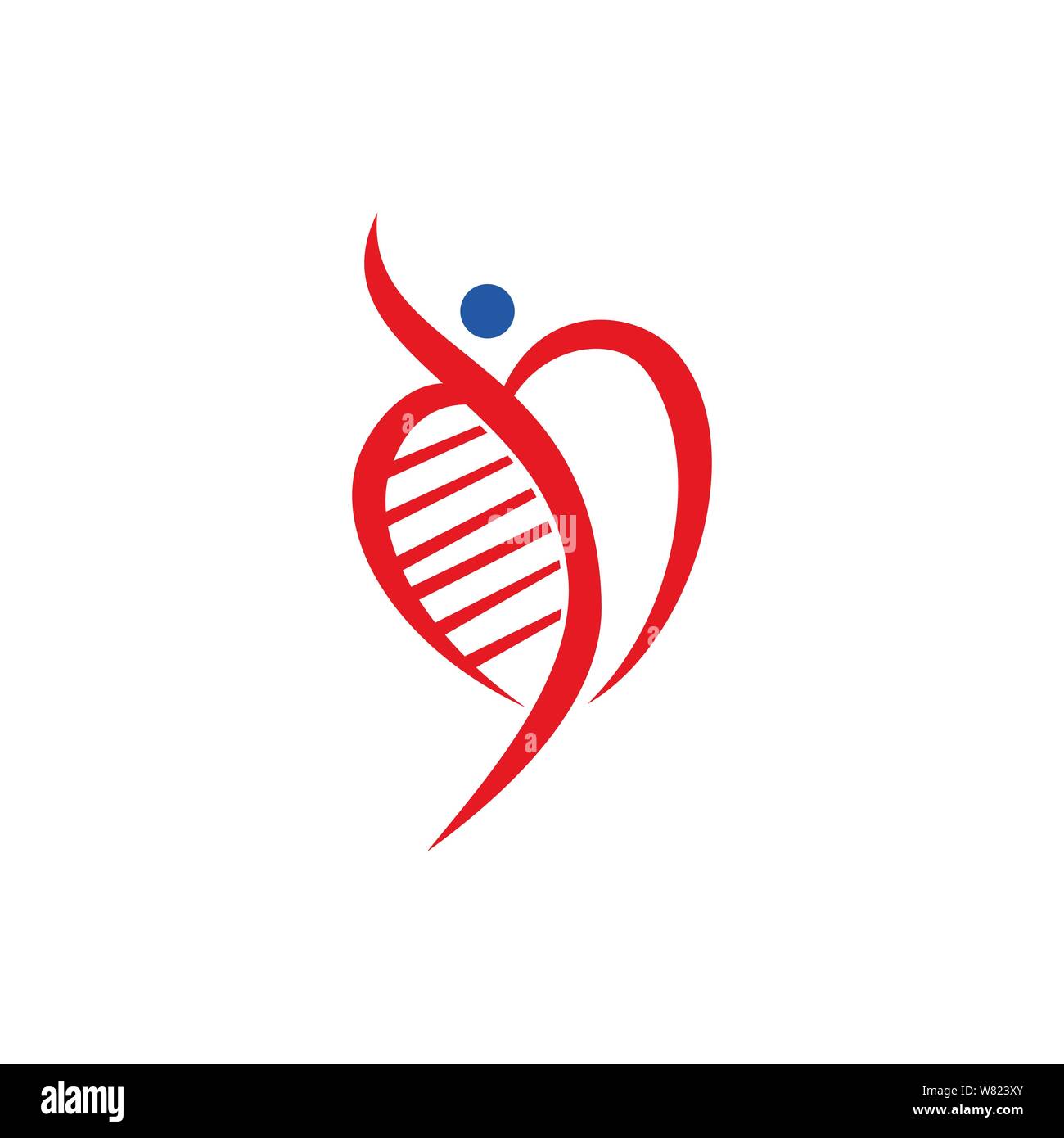 Genetic Health Logo Design Illustration Icon concept Vector Stock ...