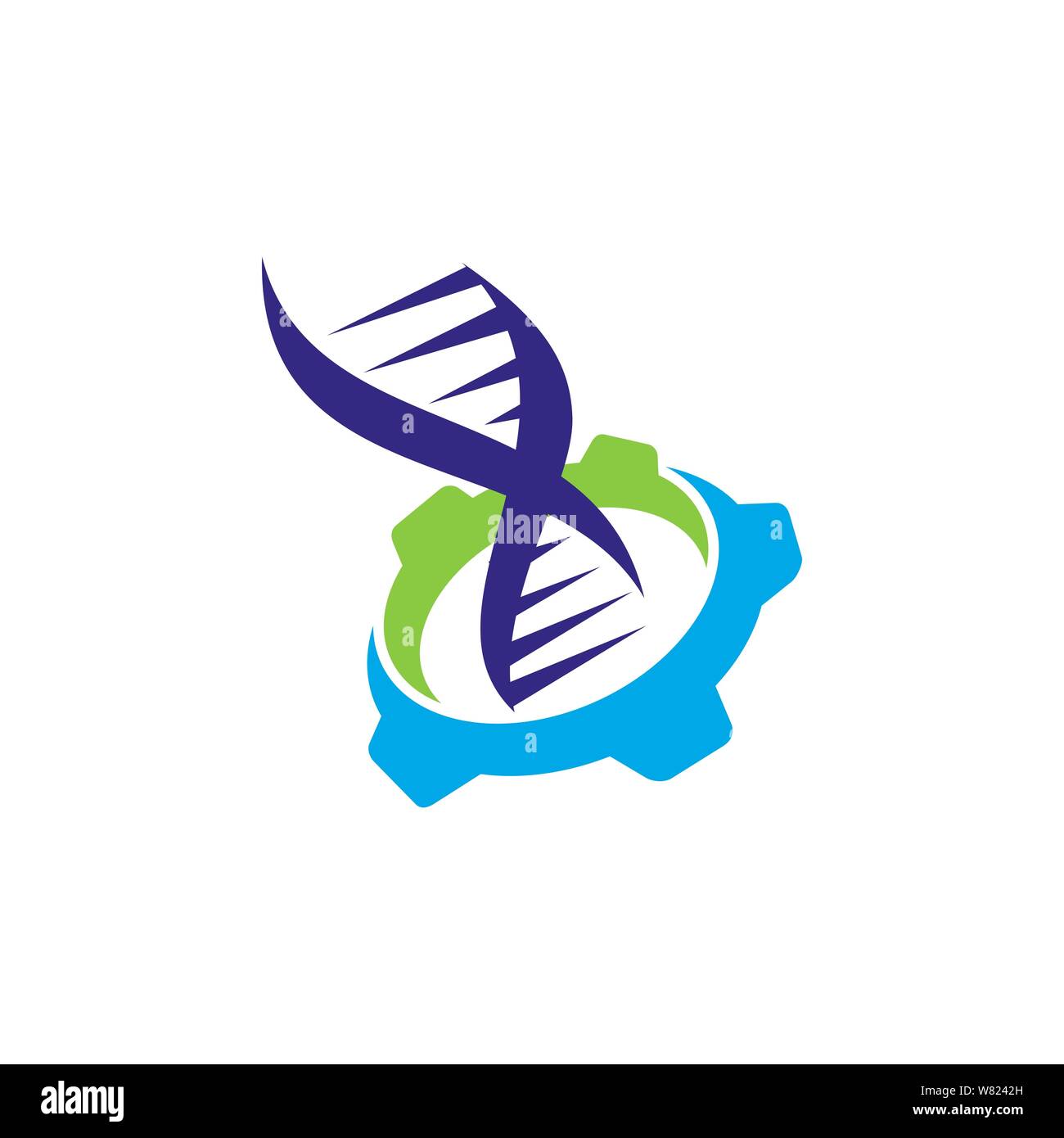 Genetic Health Logo Design Illustration Icon concept Vector Stock ...
