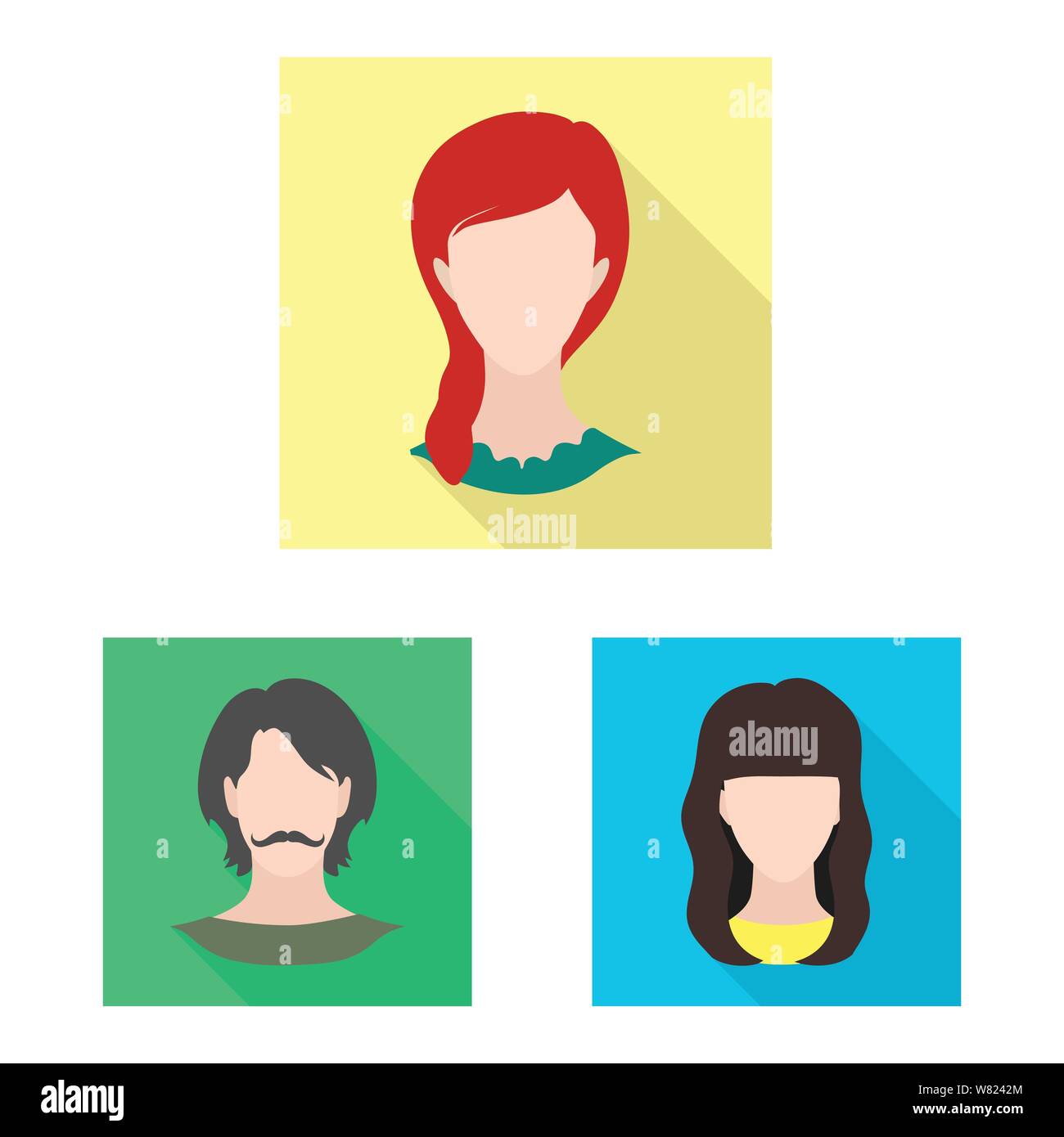 Isolated object of avatar and dummy logo. Collection of avatar and ...