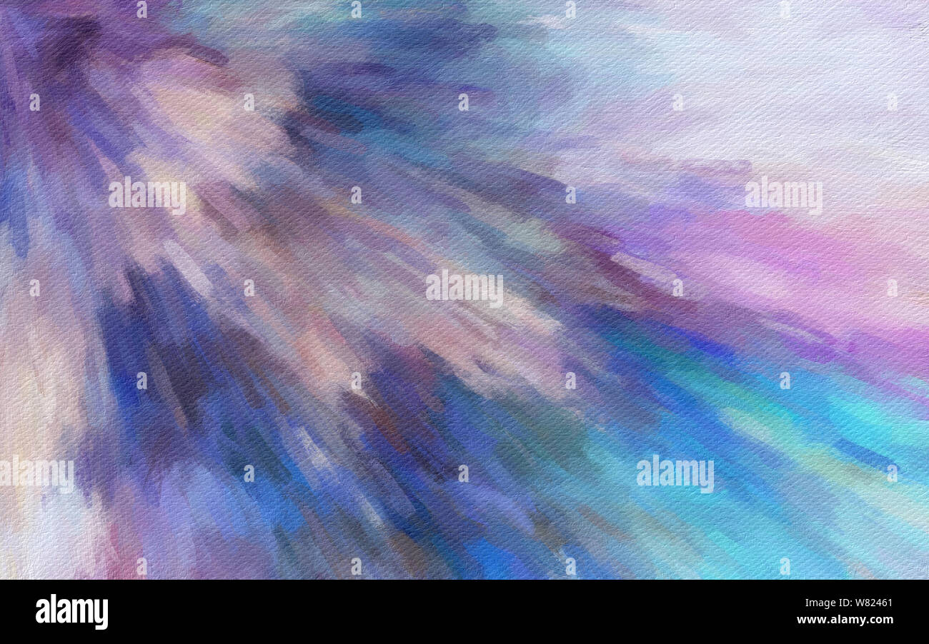 Abstract painting in oil background, splashes of paint on canvas ...
