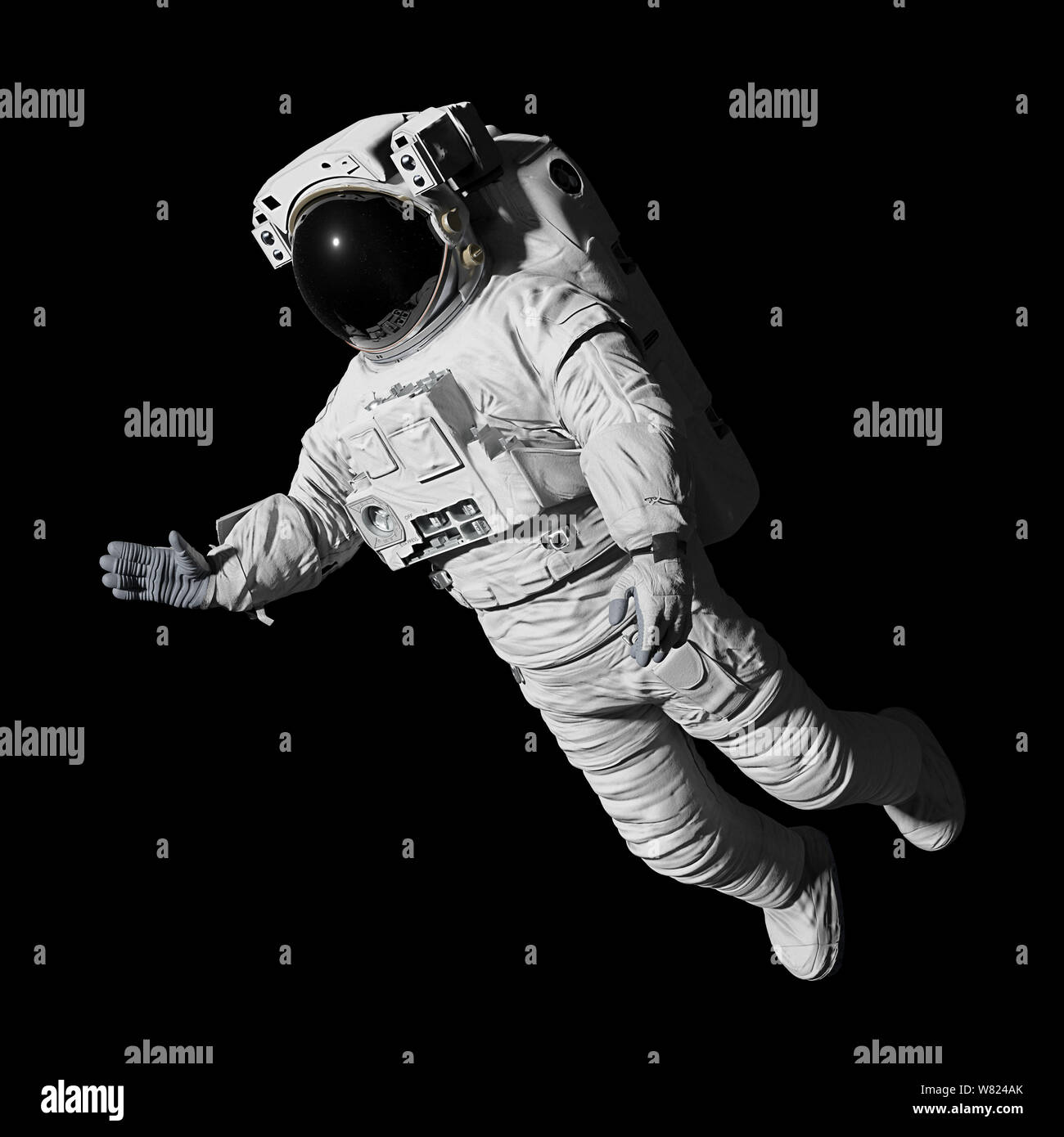 Astronaut Black Background