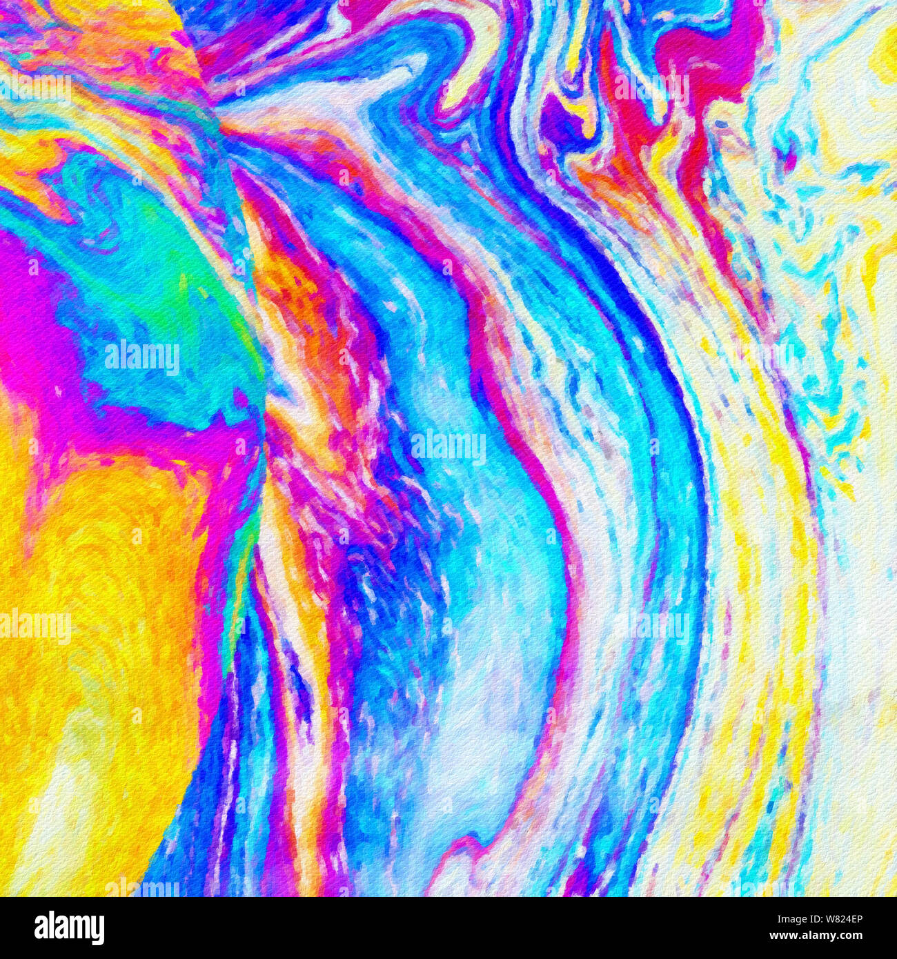 Abstract painting in oil background, splashes of paint on canvas ...