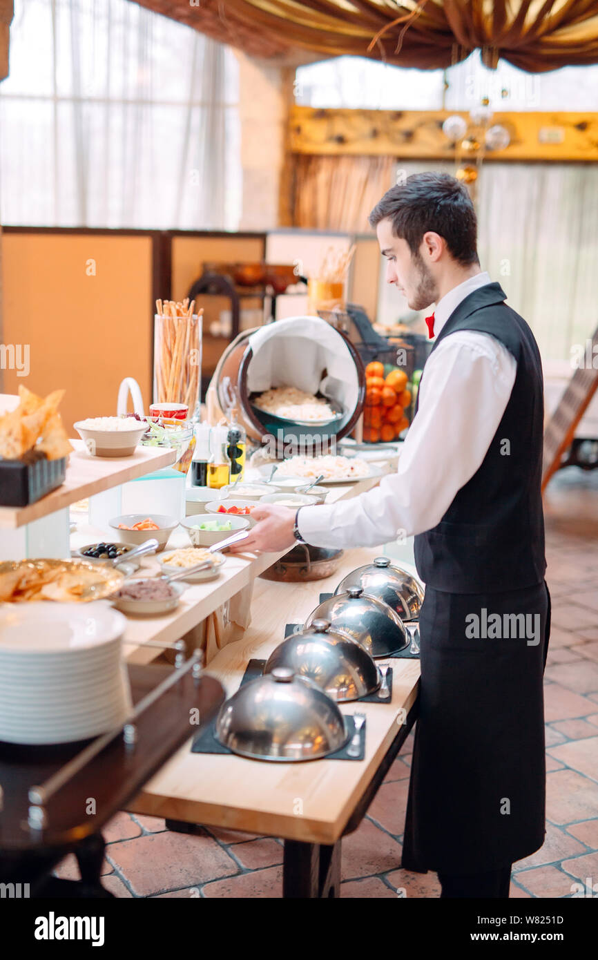 Breakfast buffet at the hotel or restaurant Stock Photo - Alamy