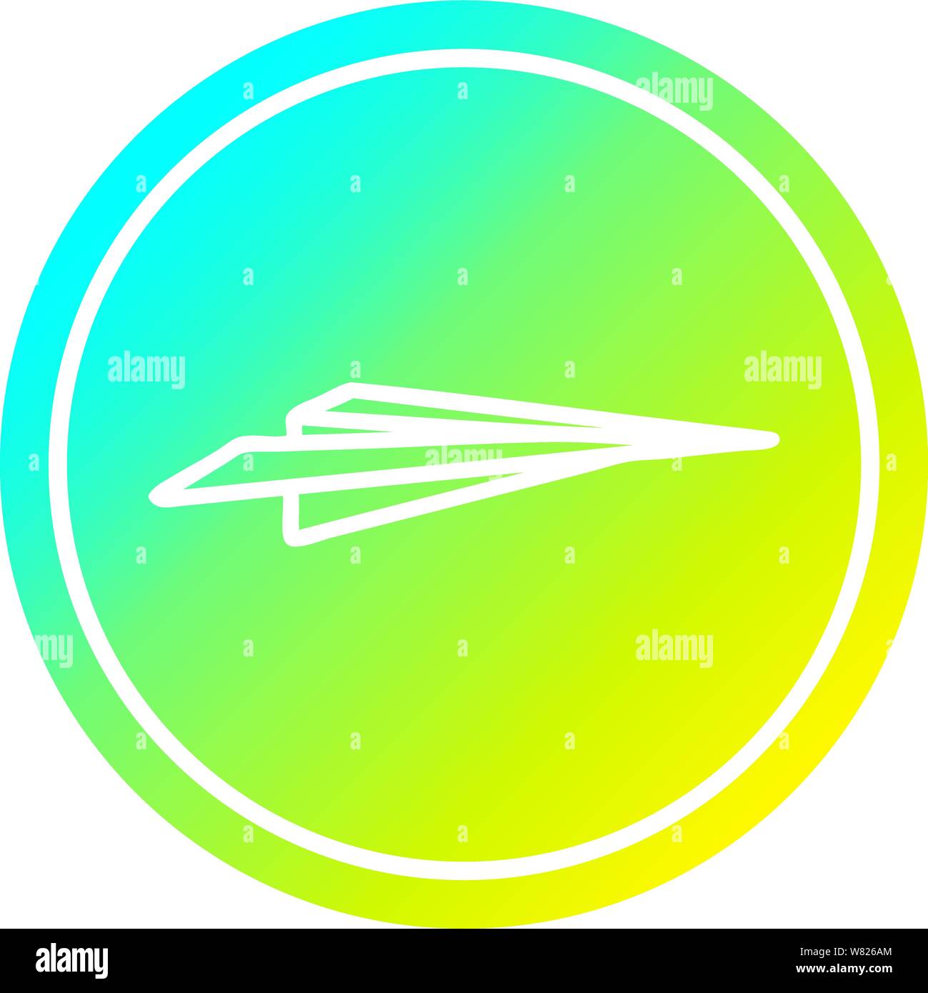 Circular image plane Stock Vector Images - Alamy