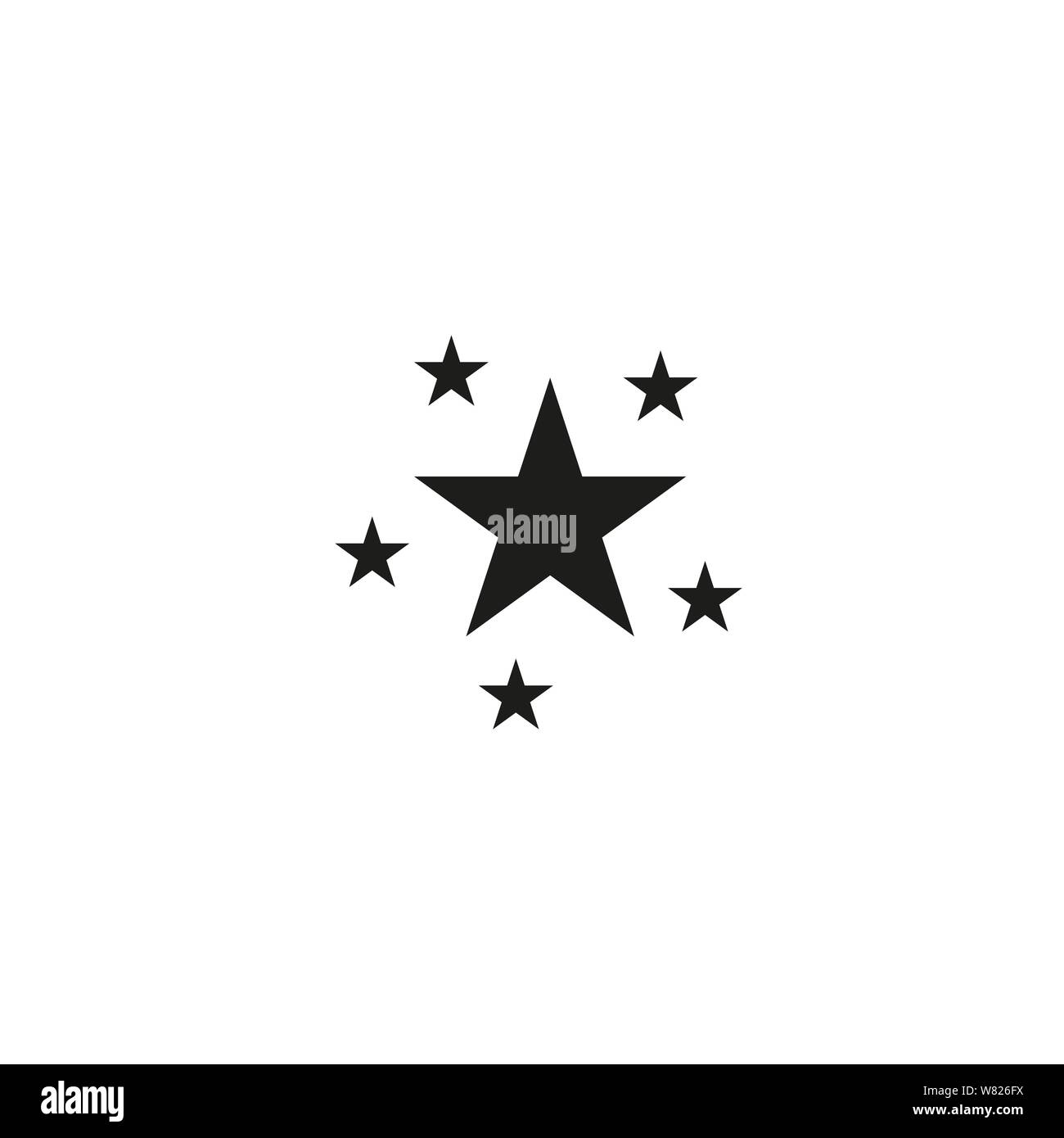 Star Icon in trendy flat style isolated on grey background. Rating ...