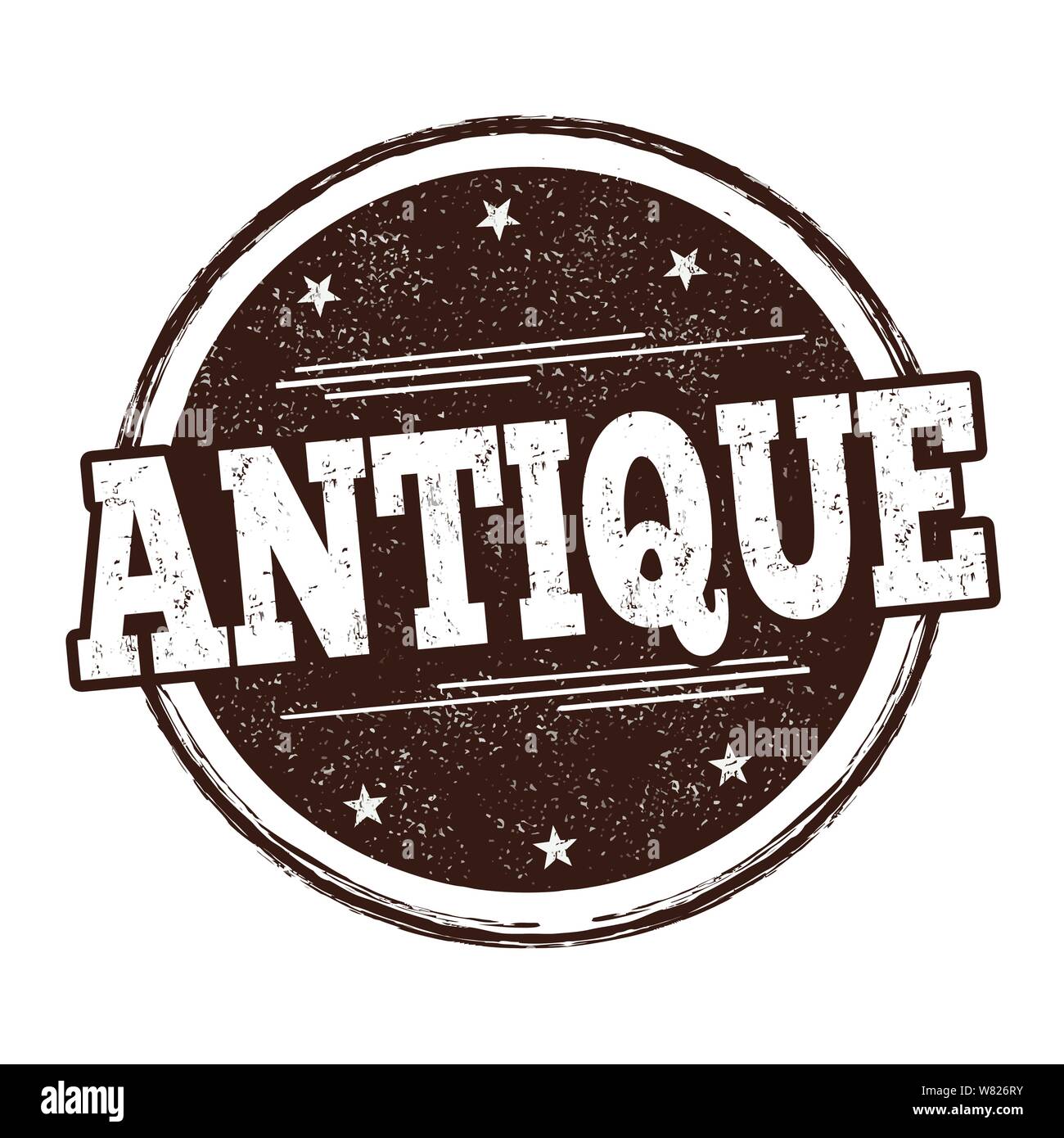 Antique sign or stamp on white background, vector illustration Stock ...