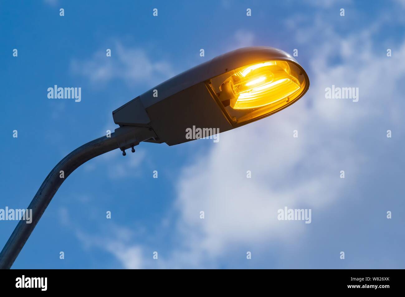 Bucharest, Romania - July 14, 2019: The street lights are lit wrong at ...