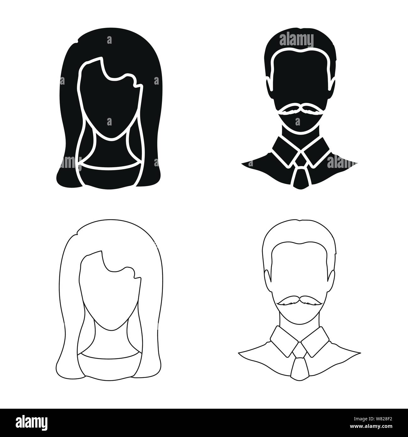 Vector illustration of professional and photo icon. Collection of ...