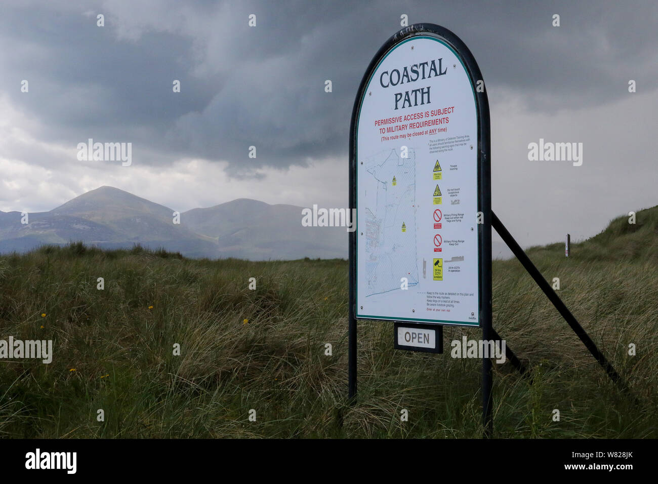 Coastal path in ballykinler hi-res stock photography and images - Alamy