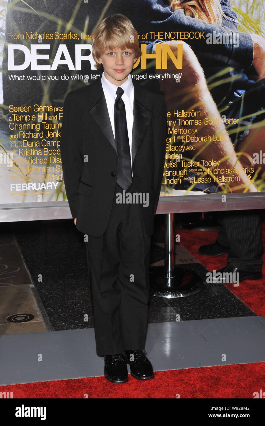LOS ANGELES, CA. February 01, 2010: Braeden Reed at the world premiere ...