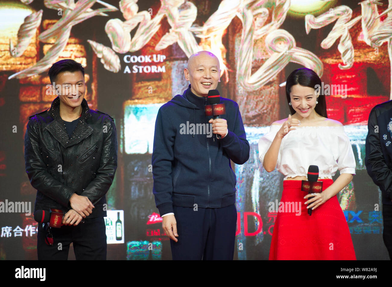 (From left) Hong Kong singer and actor Nicholas Tse, Chinese actor Ge ...