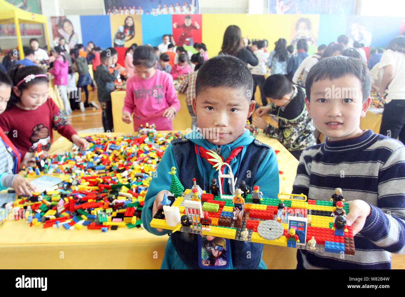 Play with bricks hi-res stock photography and images - Alamy