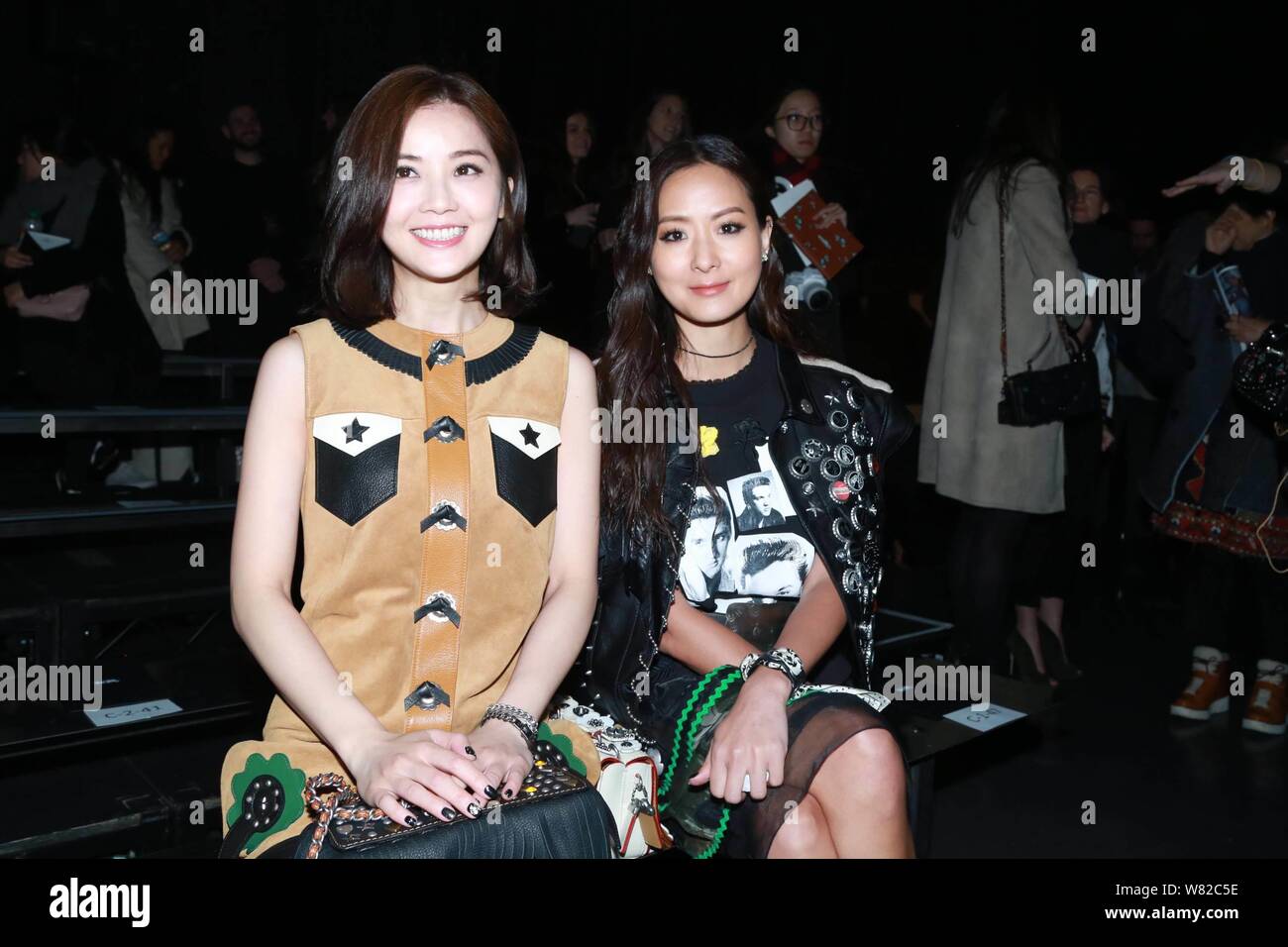 Singer and actress Charlene Choi of Hong Kong pop duo Twins, left ...