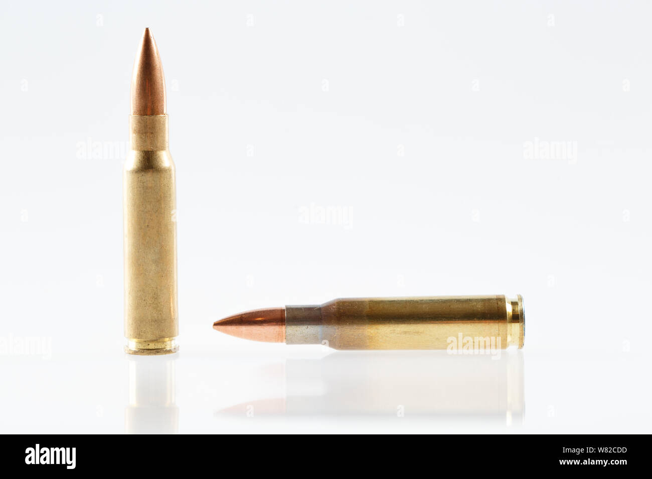 Hunting cartridges of caliber .308 Win, weapon concept Stock Photo - Alamy
