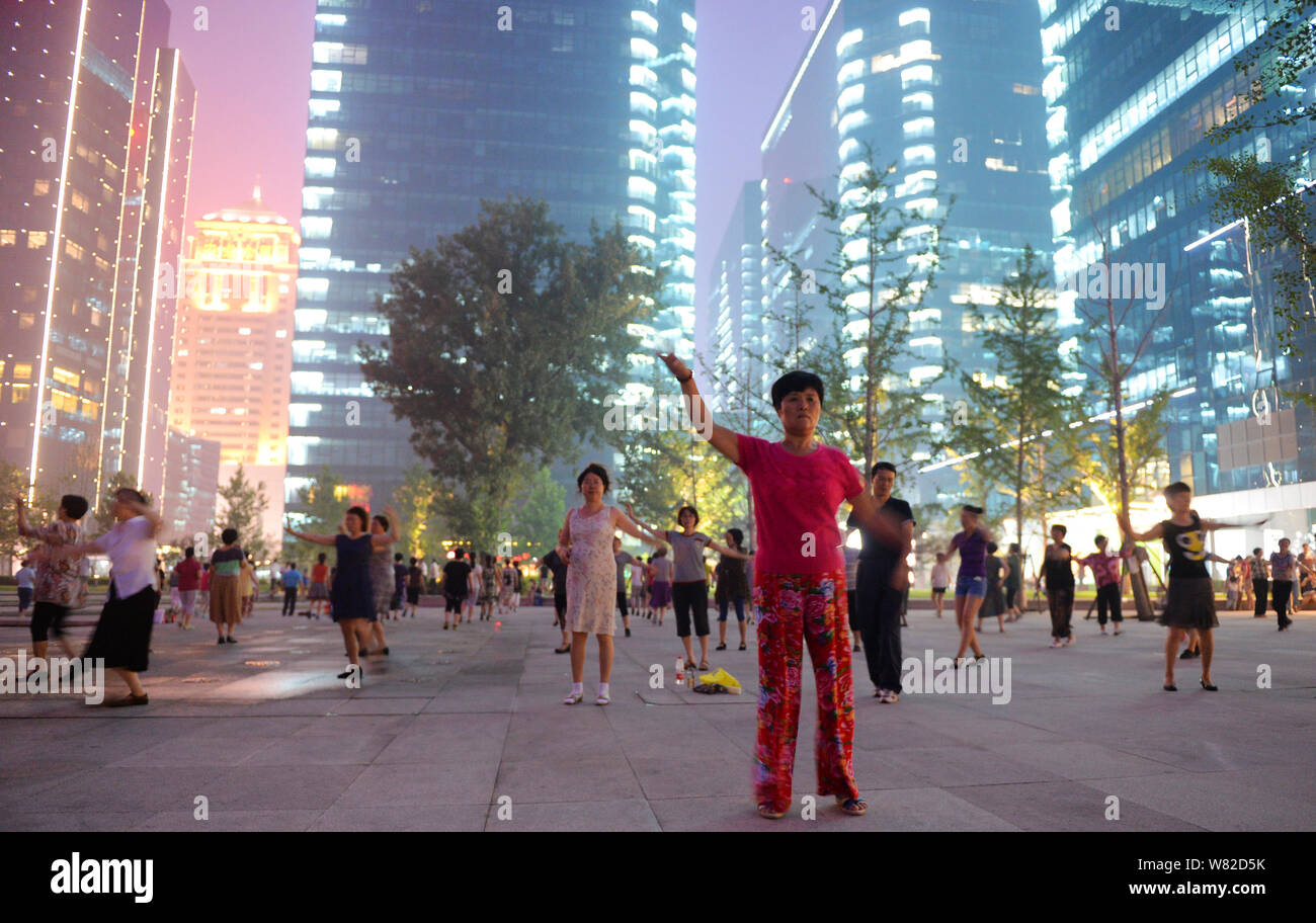 Beijing square dance hi-res stock photography and images - Alamy