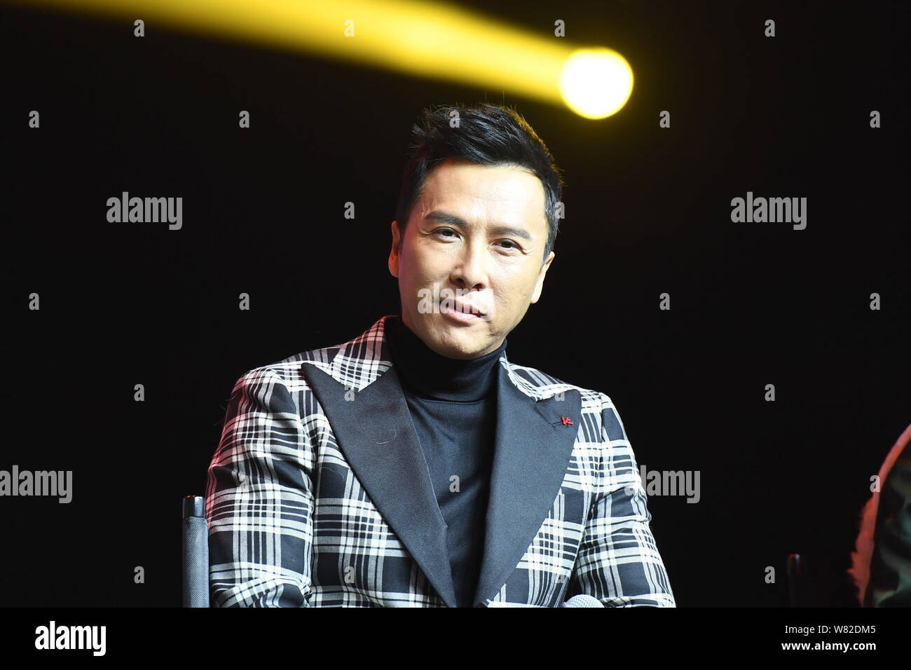 Hong Kong actor Donnie Yen attends the press conference for the ...