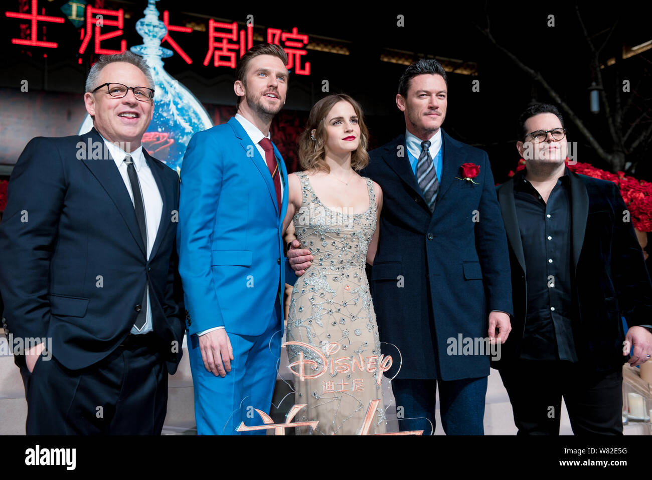 (From left) American director Bill Condon, English actor Daniel ...