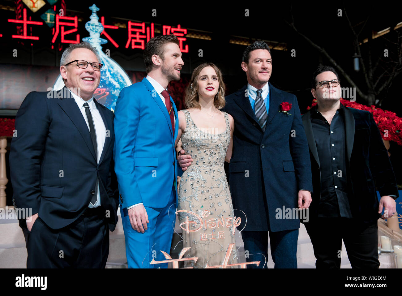 (From left) American director Bill Condon, English actor Daniel ...