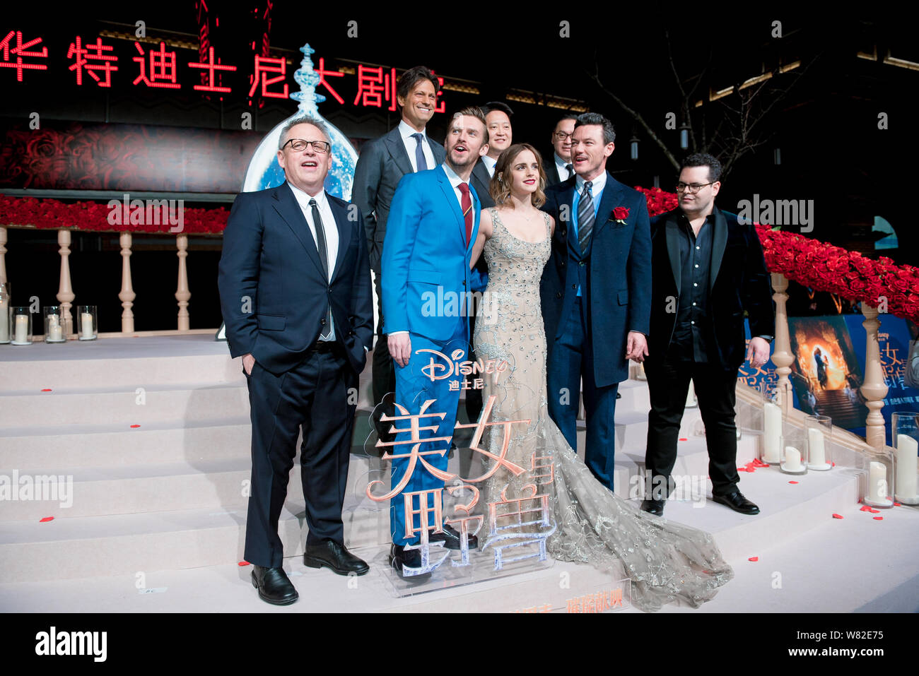 (From left) American director Bill Condon, English actor Daniel ...