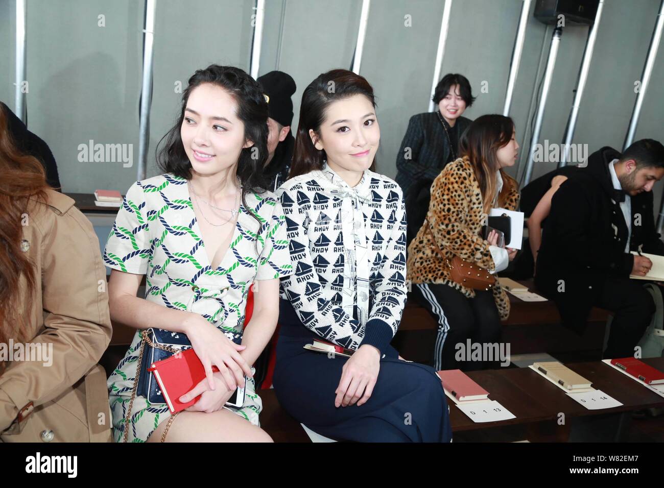 Taiwanese actress Bea Hayden Guo Bi-ting, left, and Hong Kong actress ...