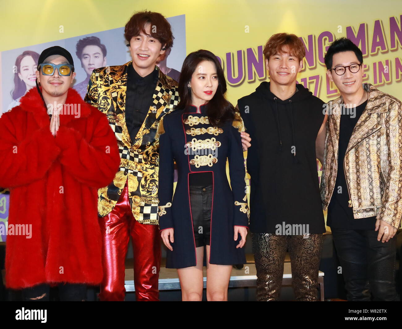 (From left) South Korean entertainer Ha Dong-hoon, better known by his ...