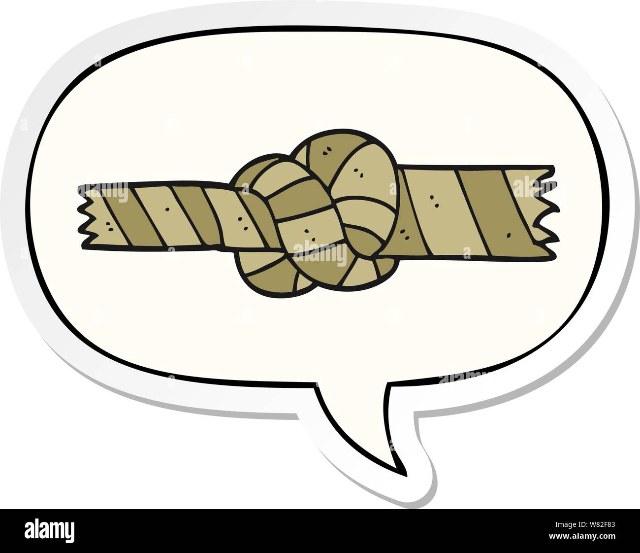 Knotted label Stock Vector Images - Alamy