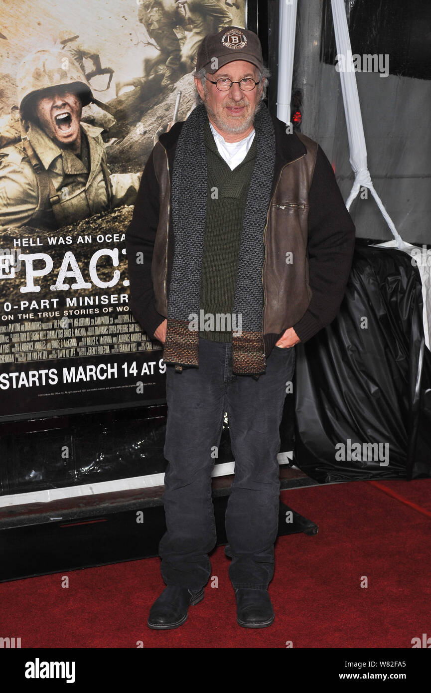 LOS ANGELES, CA. February 24, 2010: Executive producer Steven Spielberg ...