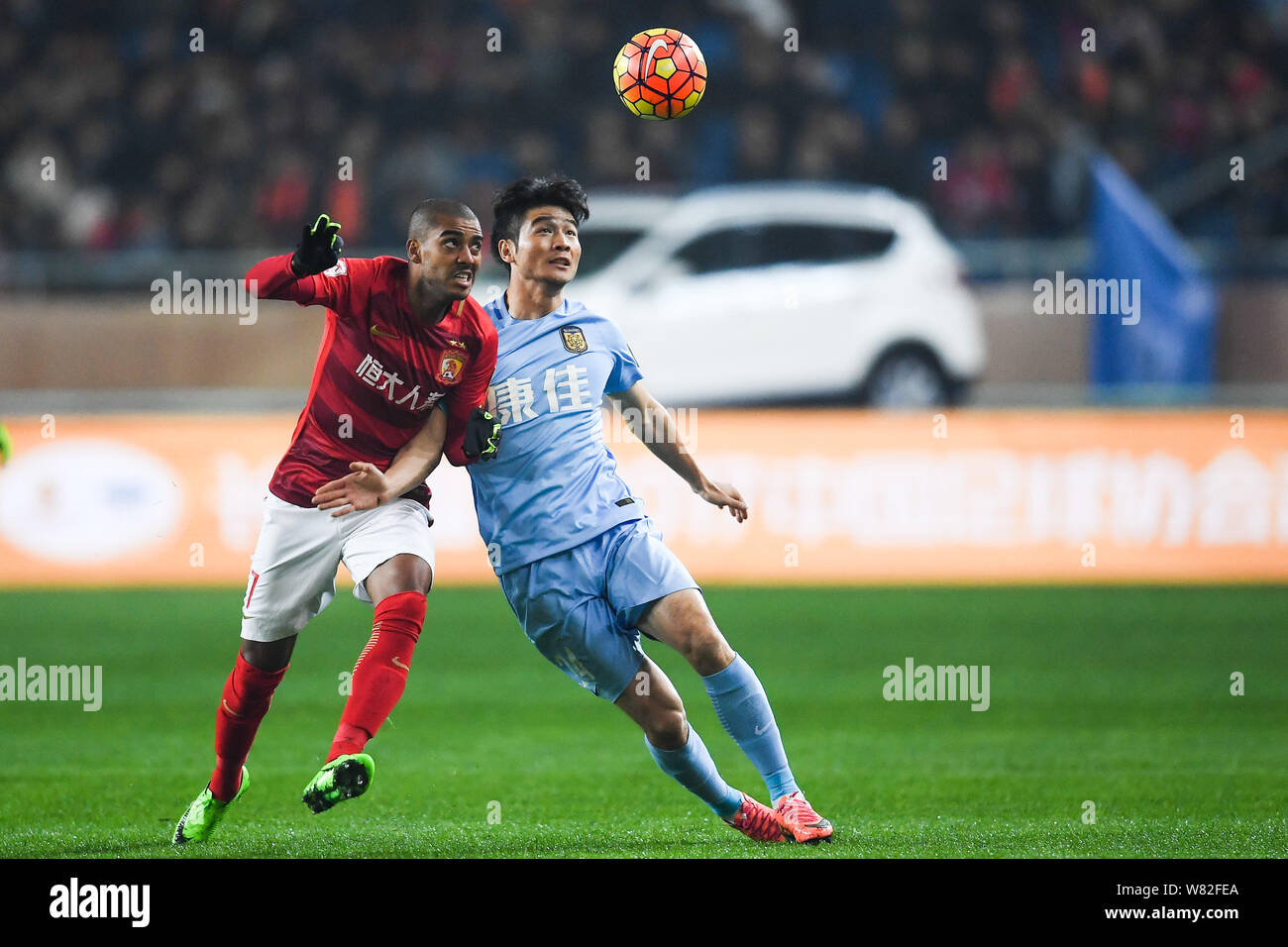 Brazilian football player Alan Carvalho of Guangzhou Evergrande Taobao ...