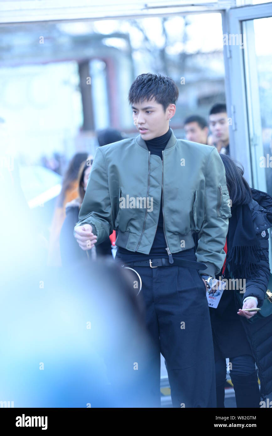 Chinese actor Kris Wu Yifan arrives on the red carpet for the premiere of his movie "xXx: The ...