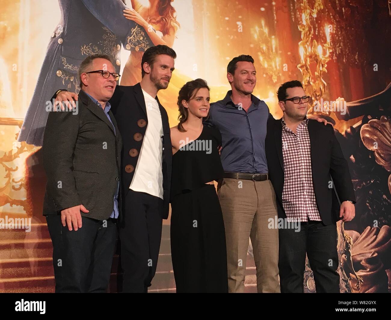 (From left) American director Bill Condon, English actor Daniel ...