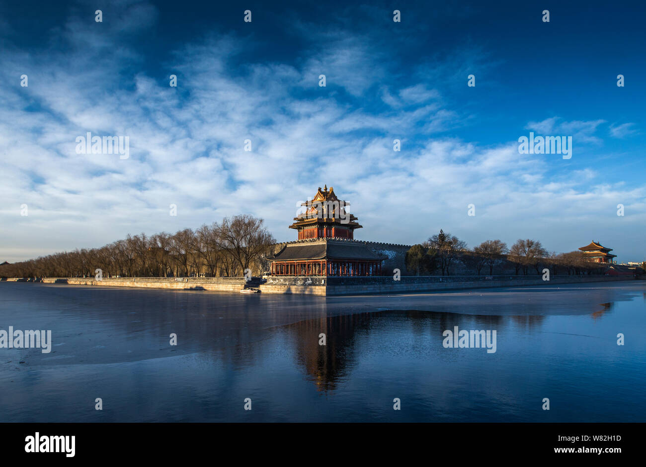 View of the Turret at the Palace Museum, also known as the Forbidden ...