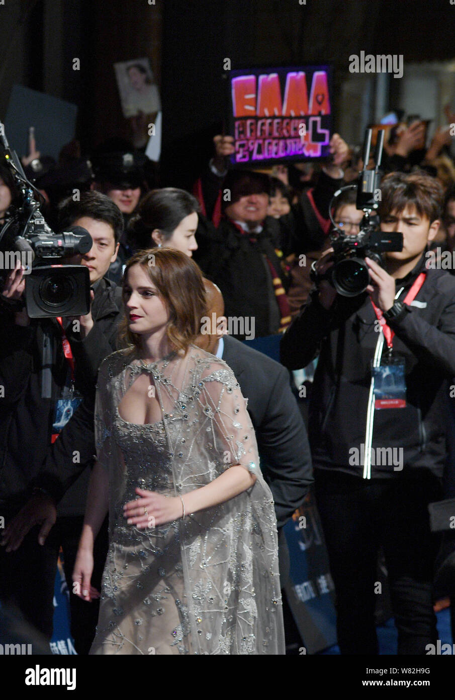 British actress Emma Watson arrives on the red carpet for a premiere ...