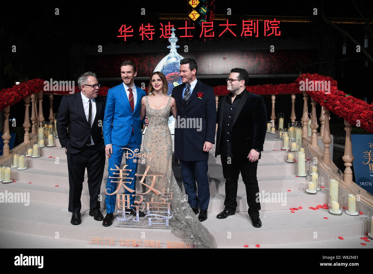 (From left) American director Bill Condon, English actor Daniel ...