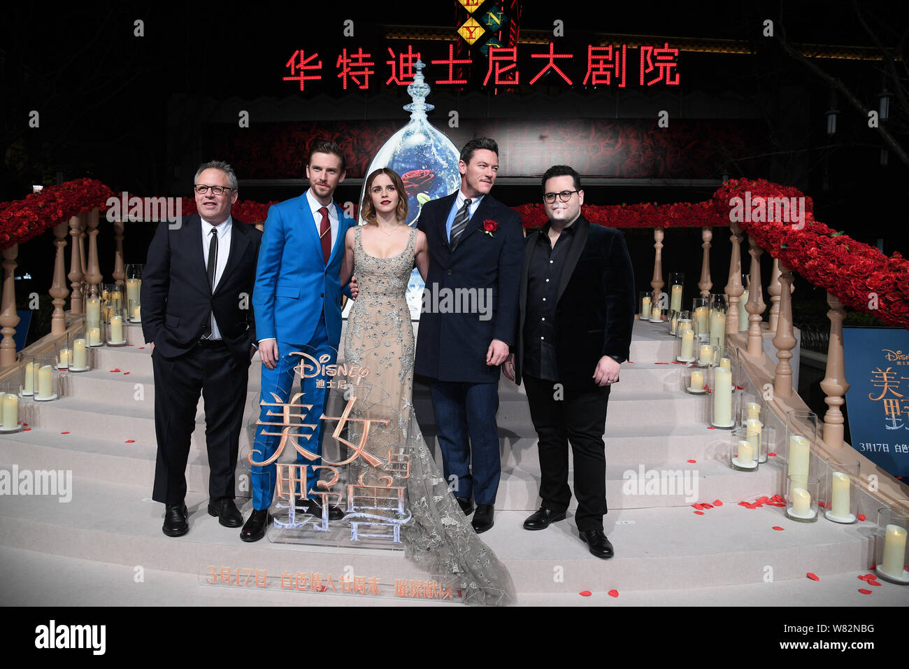 (From left) American director Bill Condon, English actor Daniel ...
