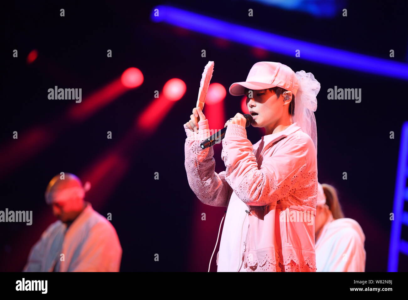 Chinese singer Li Yuchun performs during TV drama awards ceremony in ...