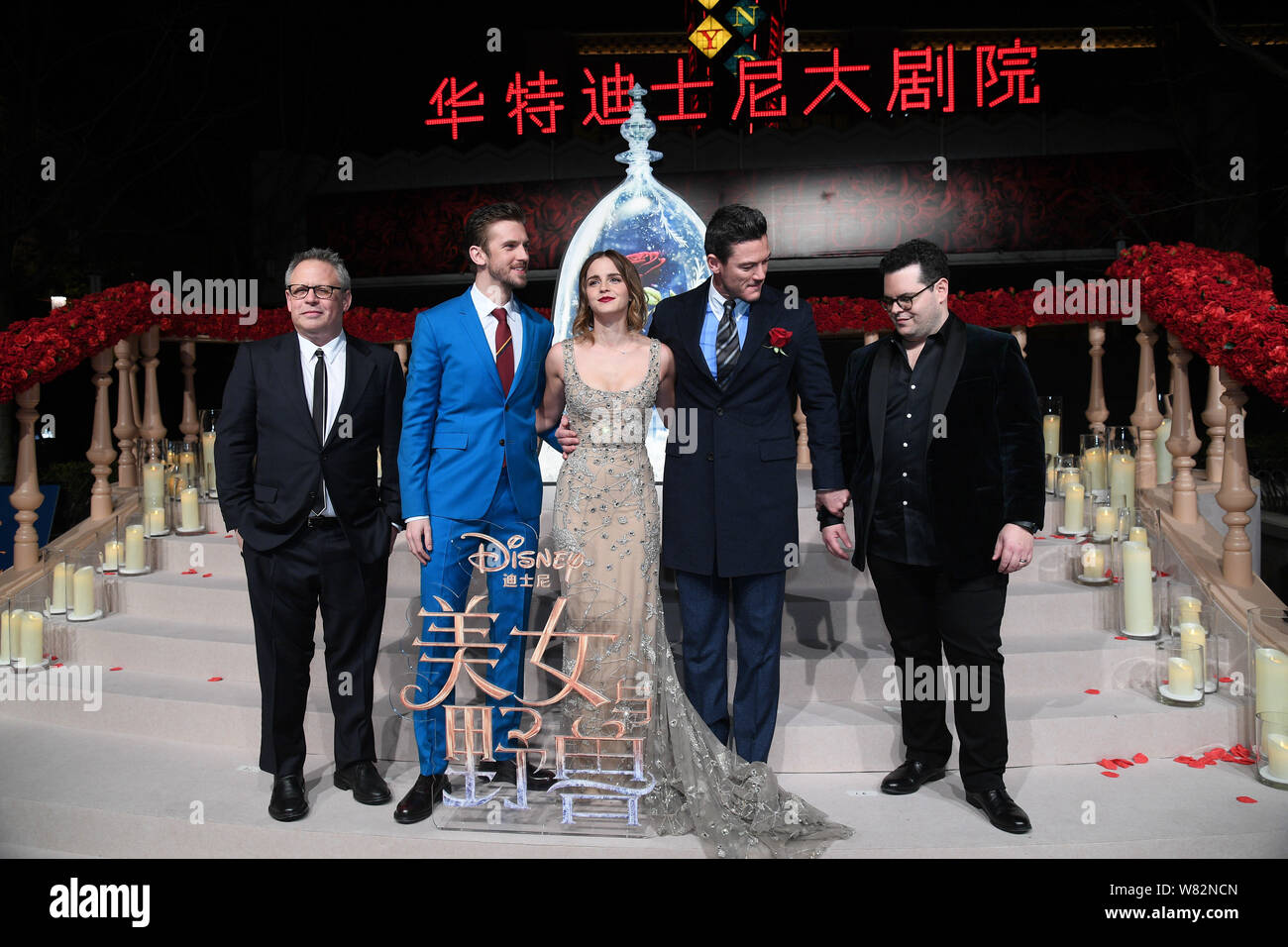 (From left) American director Bill Condon, English actor Daniel ...
