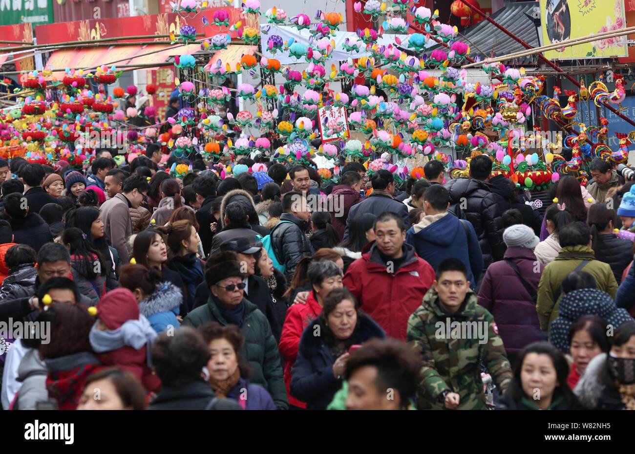 Tourists crowd the Confucius Temple to celebrate the Chinese Lunar New ...