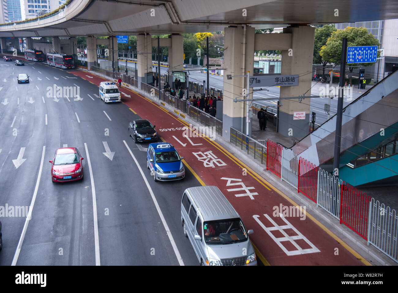 Traffic Congestion Shanghai China High Resolution Stock Photography and ...