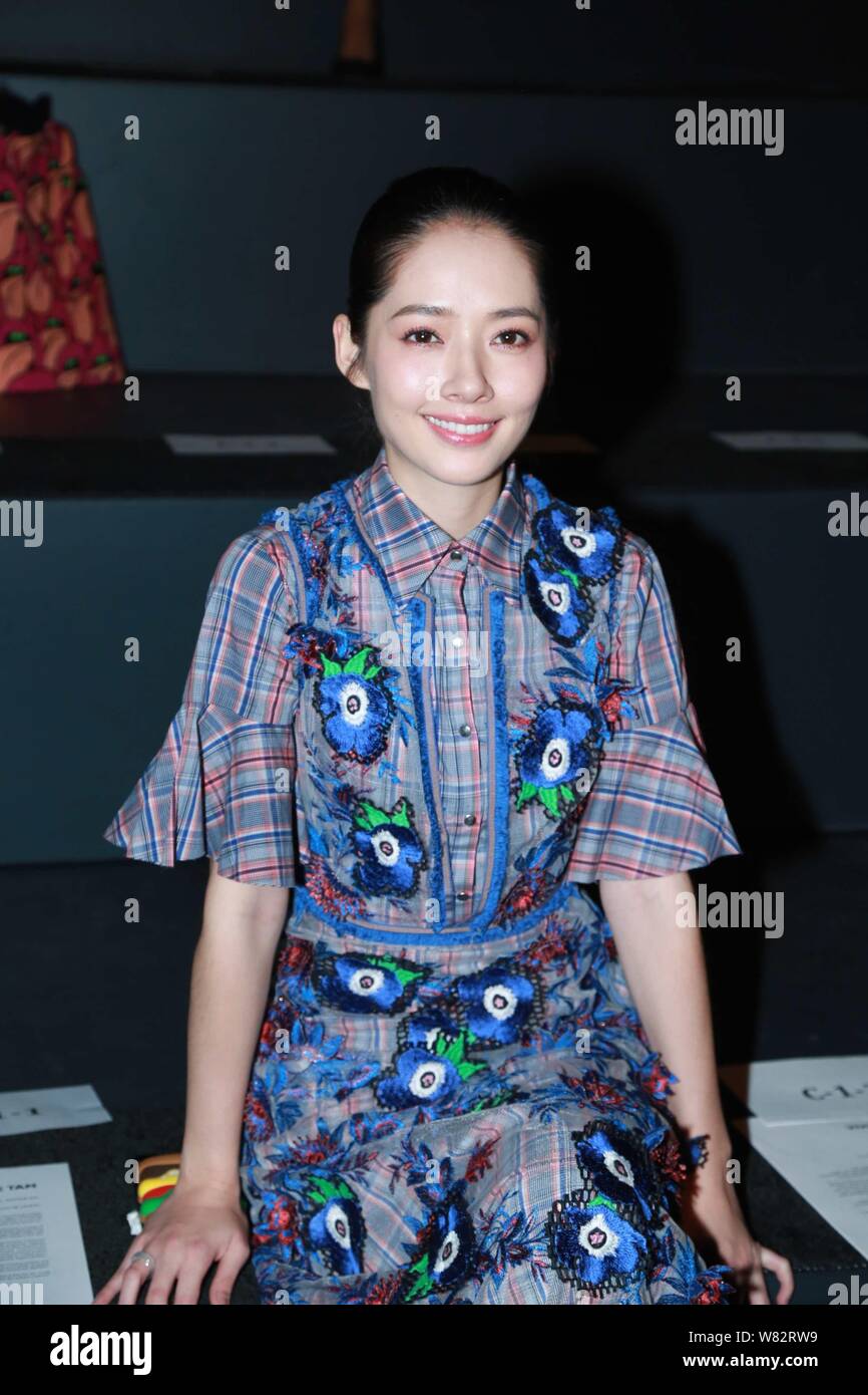 Taiwanese actress Bea Hayden Guo Bi-ting attends the Vivienne Tam ...