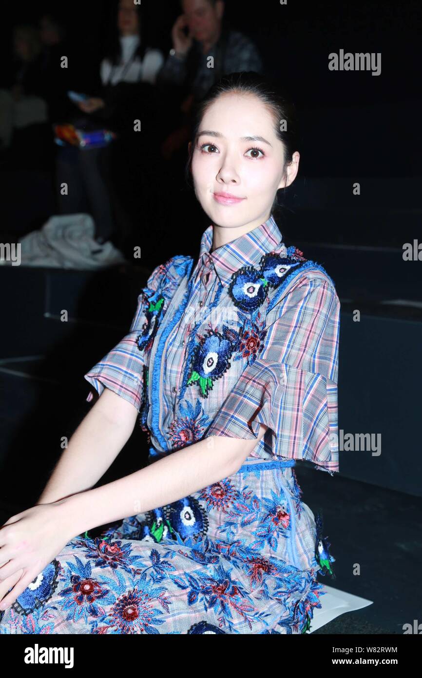 Taiwanese actress Bea Hayden Guo Bi-ting attends the Vivienne Tam ...