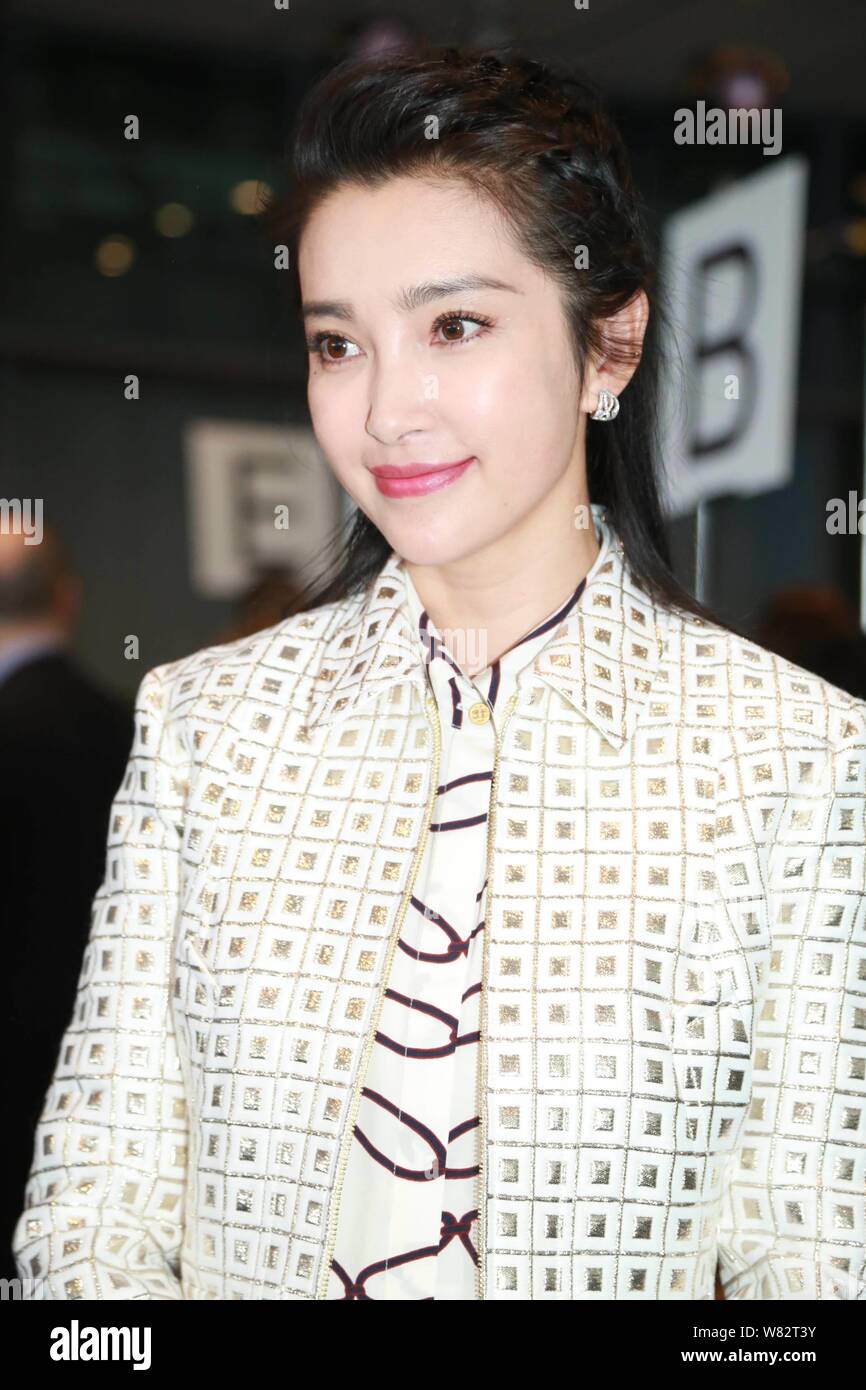 Chinese actress Li Bingbing attends the Tory Burch fashion show during ...