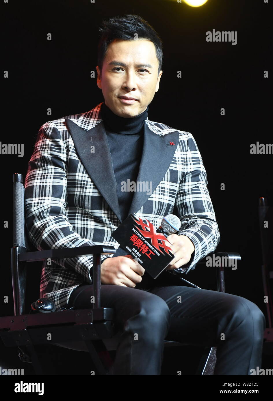 Hong Kong actor Donnie Yen attends the press conference for the ...