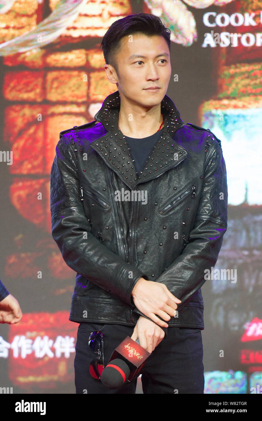 Hong Kong singer and actor Nicholas Tse poses at a press conference for ...